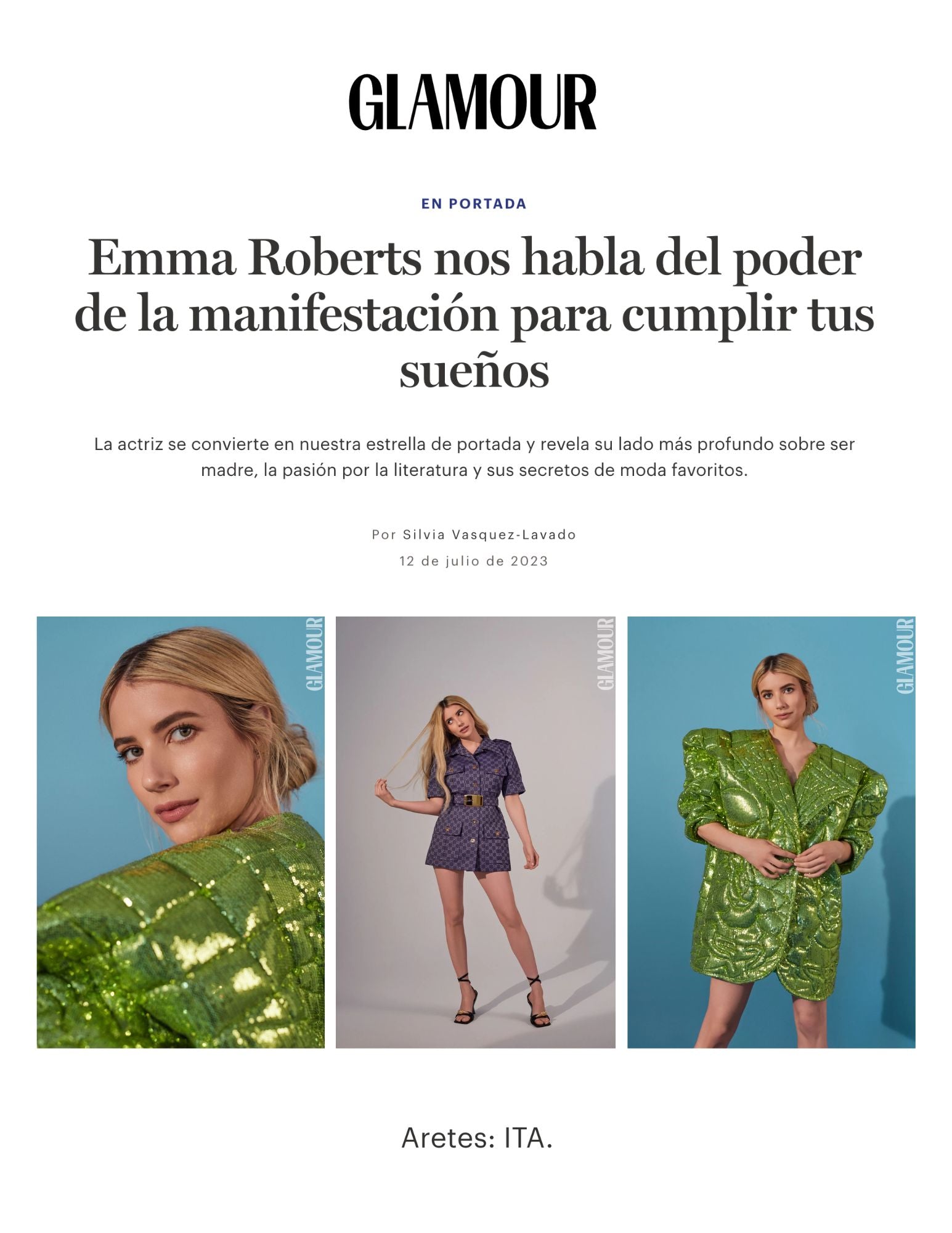 Emma Roberts | Glamour Mexico & Latin America – İTÄ
